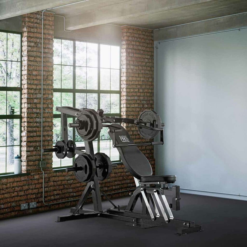 Marcy Pro PM4400 Leverage Bench & Free 60kg Weight Set
