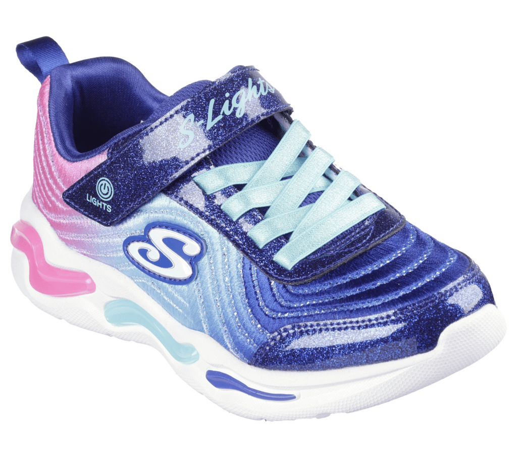 Skechers Wavy Beams Light Up Kids Shoe | Exercise