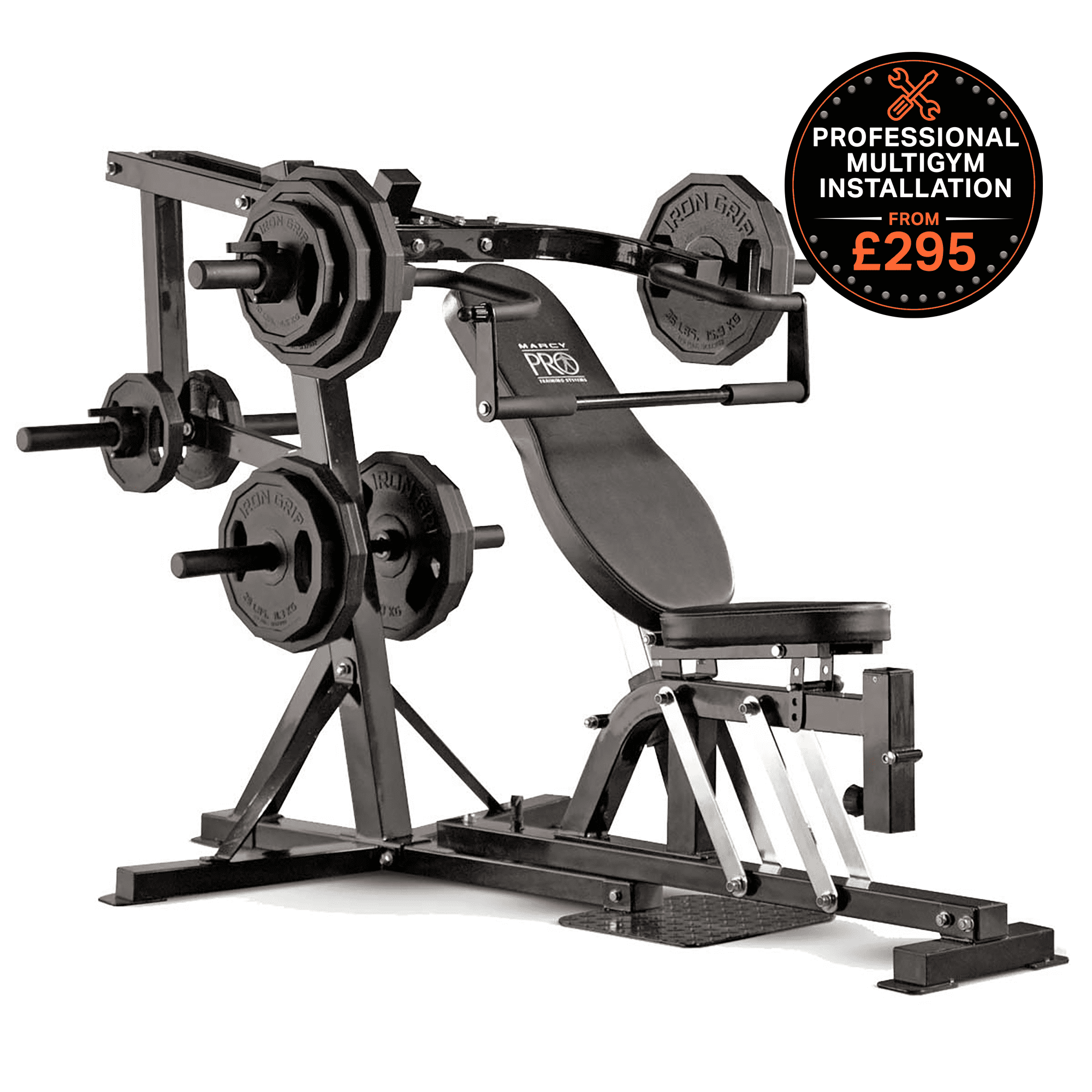 Marcy Pro PM4400 Leverage Bench & Free 60kg Weight Set